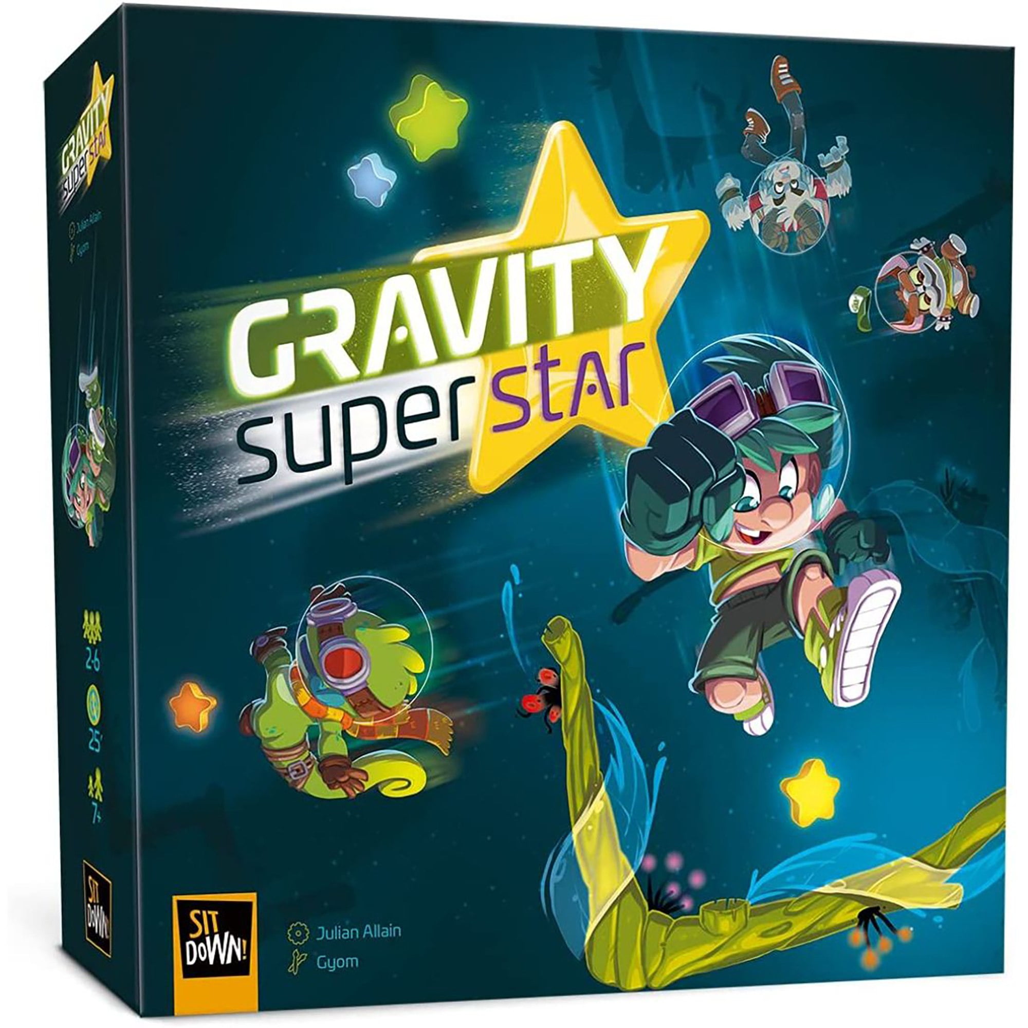 Gravity Superstar - Board Game, Sit Down!, Kids & Family, Ages 7+, 2-6 ...