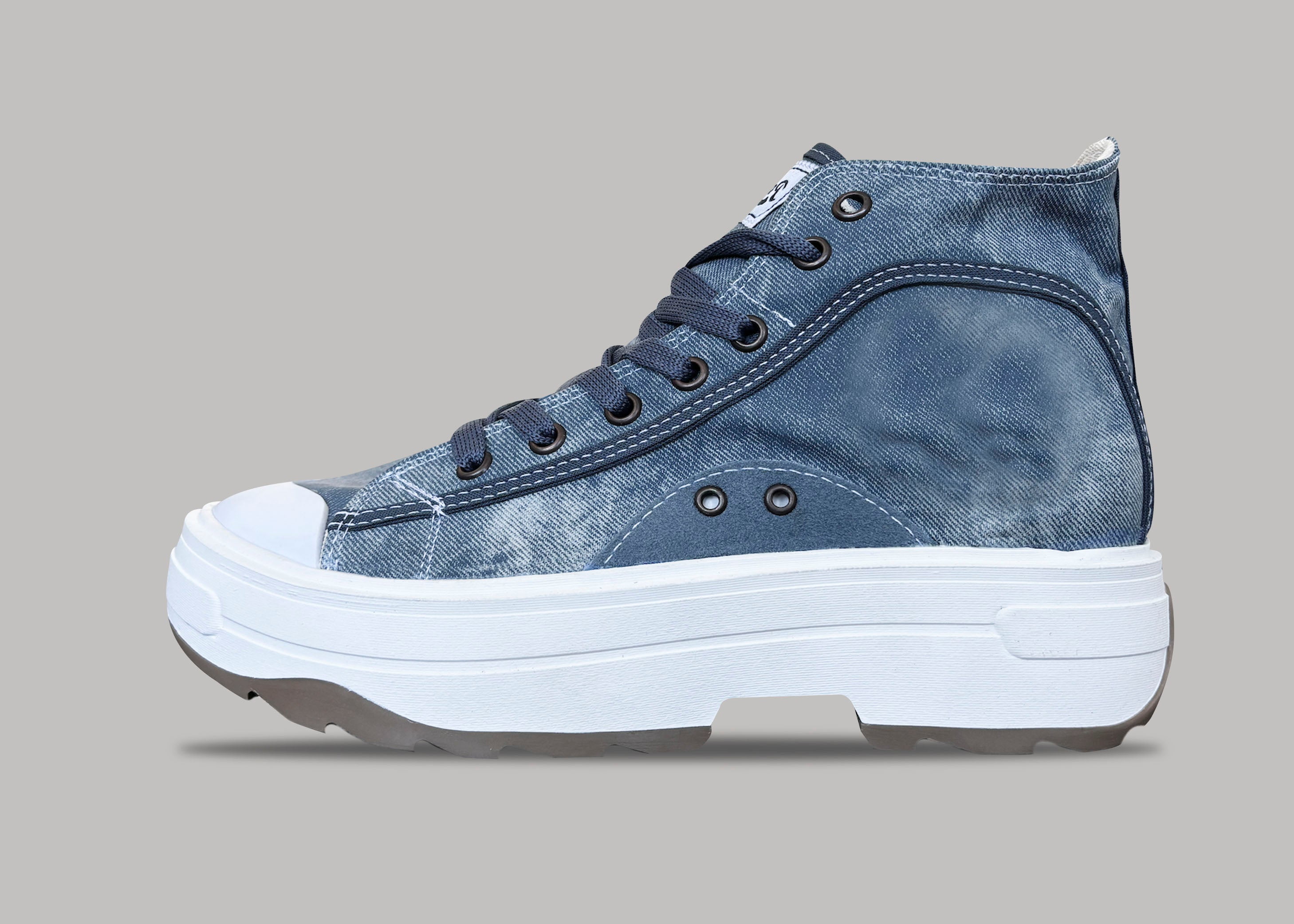 Tenis Mujer Panam Maxi Bota Stone Mezclilla | Walmart en línea