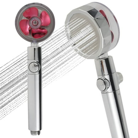 OUSITAID Propeller Driven Shower Head Turbo Fan Bath Shower Head High ...