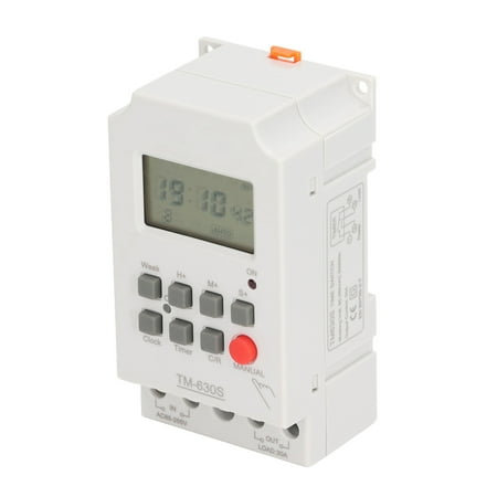 Digital Timing Switch, Second Setting Timer Switch 7 Day Programmable ...