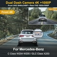Fitcamx Front 4K and Rear 1080P Dash Cam Adapts for Mercedes-Benz GLC ...