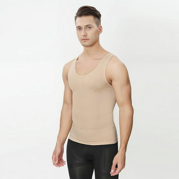 Chaleco fino moldeador para hombre Pomoko ropa interior sin costuras camiseta ajustada | Bodega ...