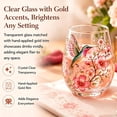 2026 New Garden Hummingbird Morning Bliss Glass Tea Cup, Elegant Gold ...