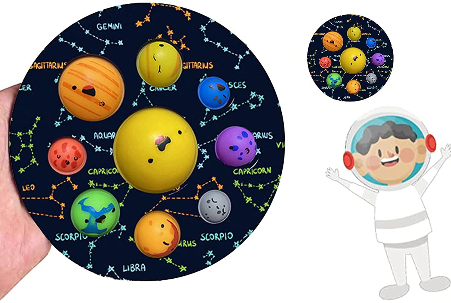 Pop Solar System HALO Fidget HALO , 2 Pack Planet HALO Bubble Simple ...