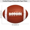 Kitchen Supplies Football Shaped Disposable Paper Plates Football Party ...