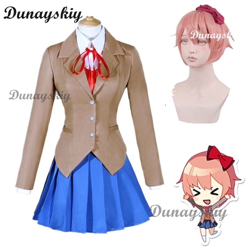 Game Doki Doki Literature Club Natsuki Cosplay Sayori Yuri Monika ...