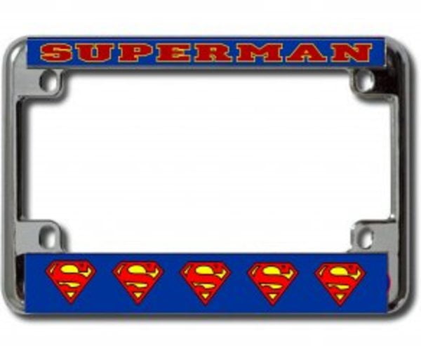 Superman Chrome Motorcycle License Plate Frame - Walmart.com