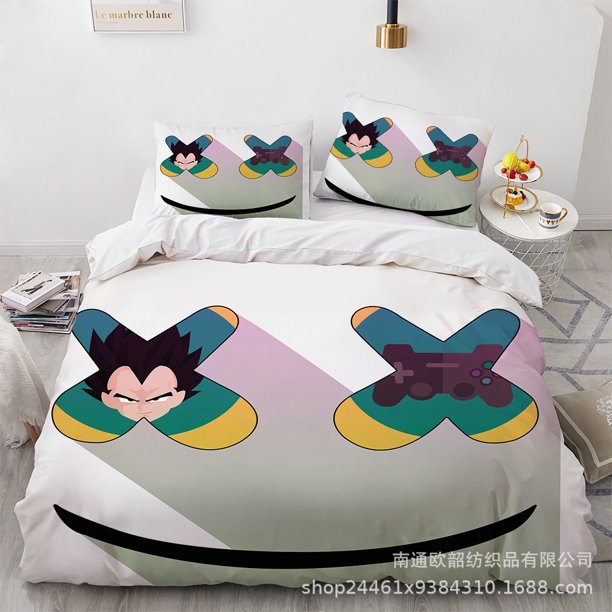 Three-piece DJ Marshmallow Bedding Set, Soft Microfiber, 3D Printed ...