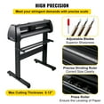 KFFKFF Vinyl Cutter Machine, 28inch Vinyl Designing Tool, LCD Screen ...