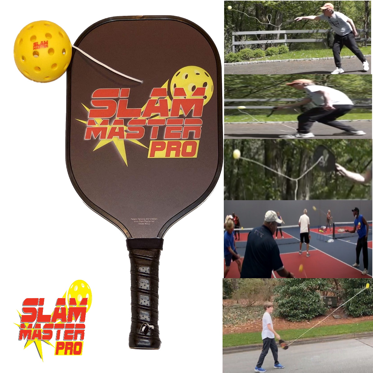 Graphite Pickleball Practice Paddle – Patented Unique Premium Paddle ...
