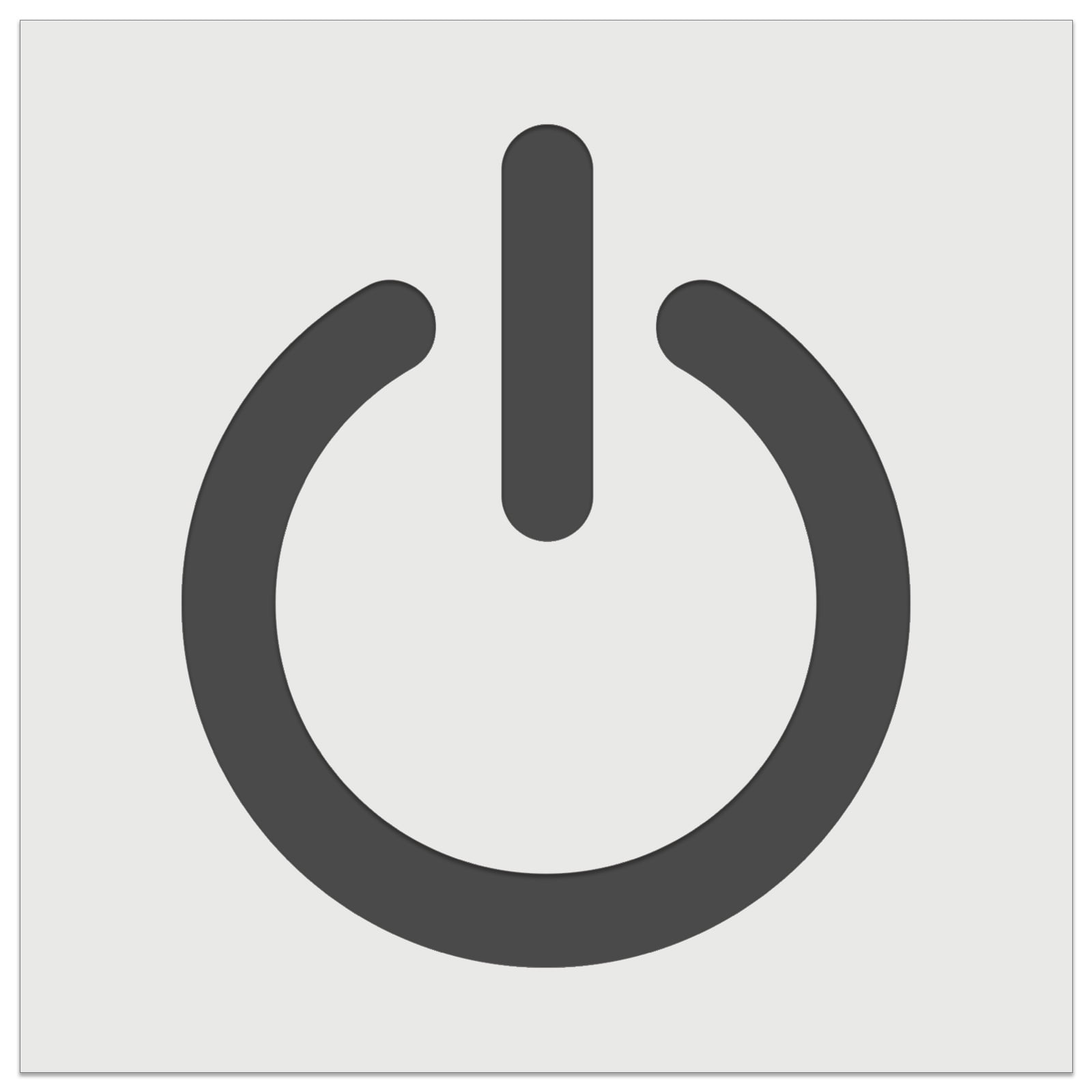 Power Symbol On Button Computer DIY Cookie Wall Craft Stencil - 9.0 ...