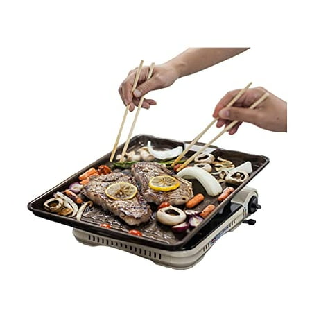 Premium grill Plate Risen Pan W12 x16 x21inch- Korean BBQ Non-Stick ...