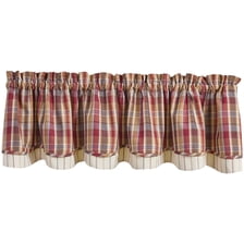 Park Designs Country Kitchen Window Valance - Apple Lined, 60''L, Red ...
