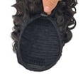 Drawstring Water Wave Ponytail Natural Black Virgin Human Hair ...