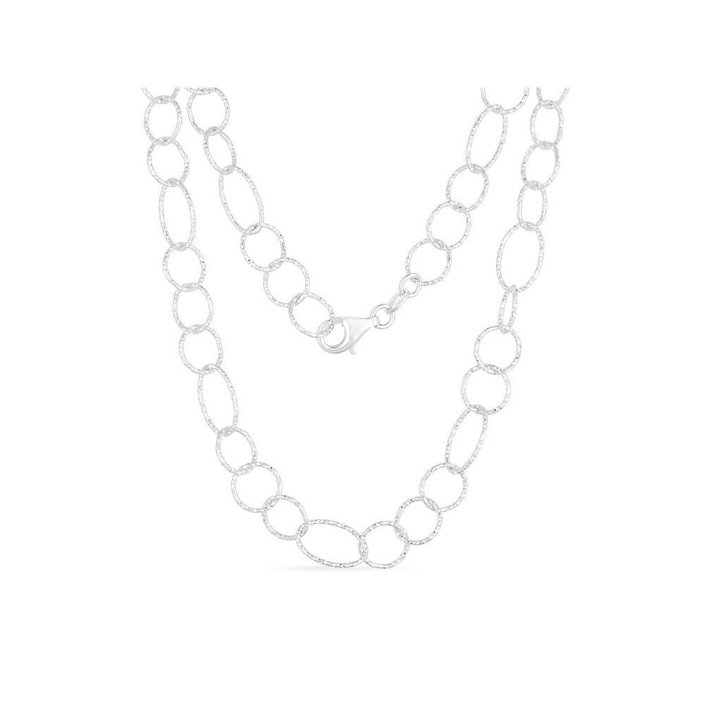 Forever New - Diamond Cut Sterling Silver Wire Chain, 20" - Walmart.com ...