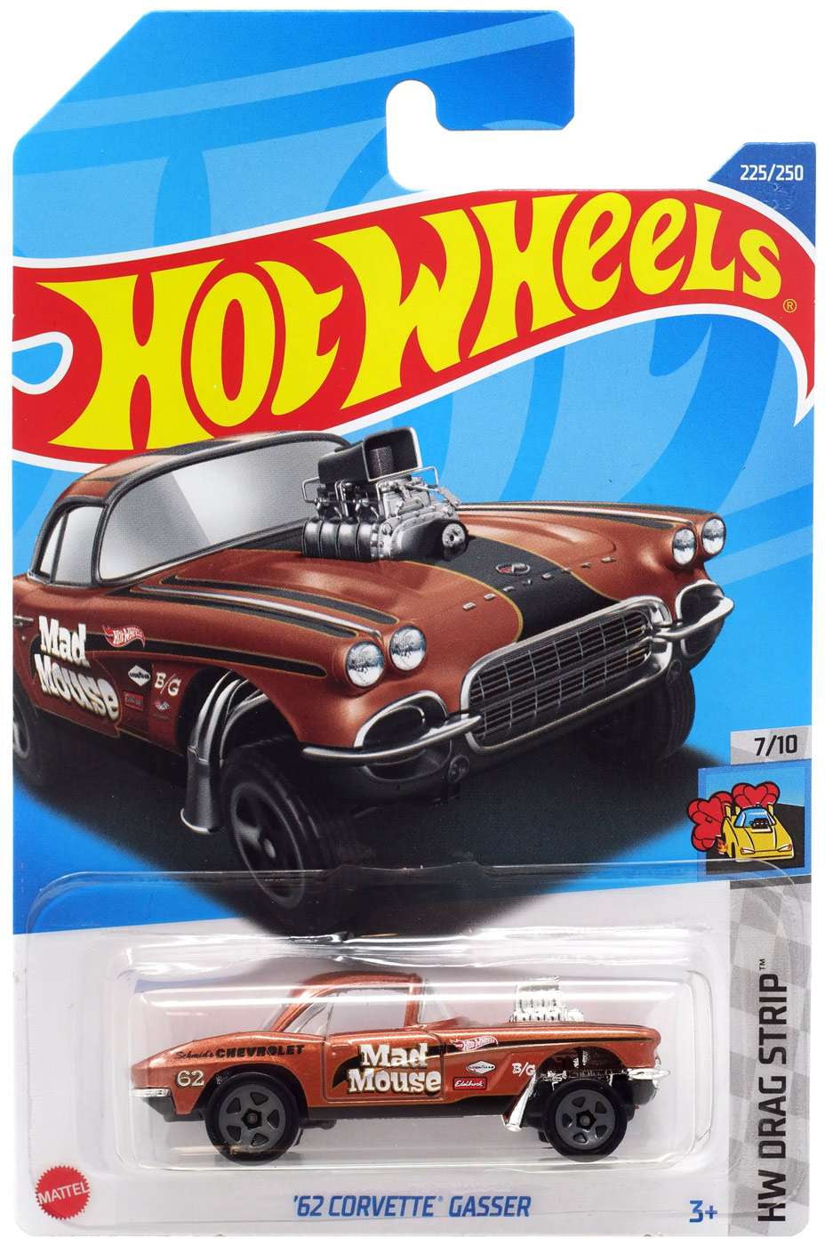 Hot Wheels HW Drag Strip '62 Corvette Gasser Diecast Car - Walmart.com