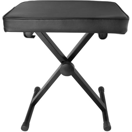 Piano Bench Adjustable Height X-Style Keyboard Bench Padded Seat ...