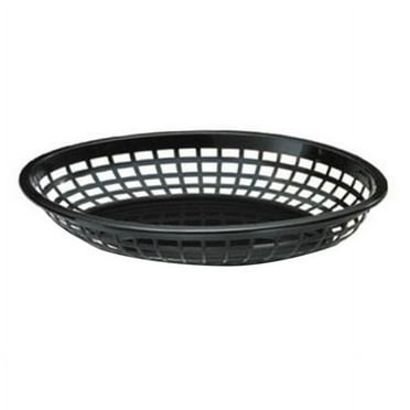 Hubert Oval Brown Polypropylene Washable Sloped Basket With Handles 18 ...