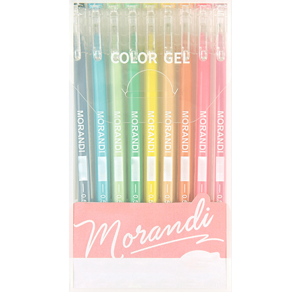 Gel Pens (0.5mm) , Assorted Colors, 9 Count - Walmart.com