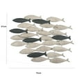 3D Metal Fish Wall Art Decor for Living Room, Modern Luxury Wall Art ...