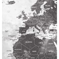 BoxColors Large 30"x 60" 3 Panels Art Canvas Print, World Map ...