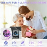Bluetooth CD player with HIFI speakers, remote control, dust cover, FM ...