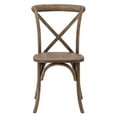 CSP Commerical Seating Products Dark Walnut Crossback Dining Chairs ...