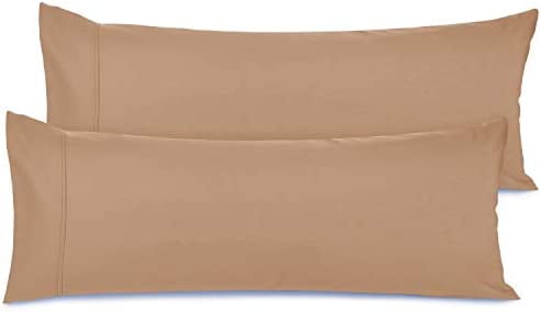 Body Pillow Cover – Soft Body Pillow Pillowcase – Lightweight Mocha ...