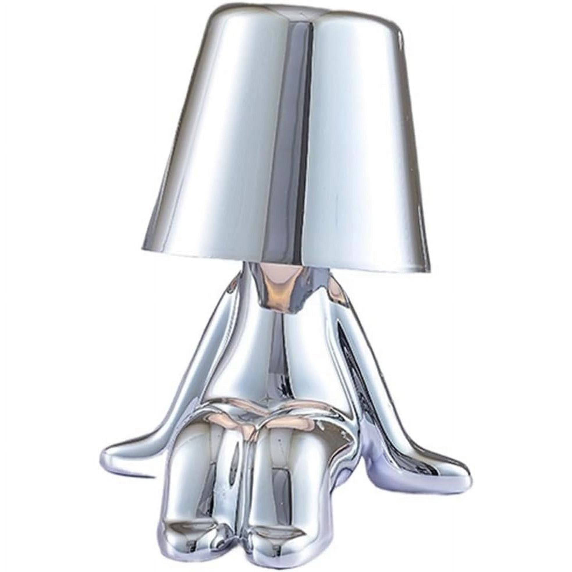 Click here for Graflsoa Modern Silver Thinker Statue Lamp With To... prices