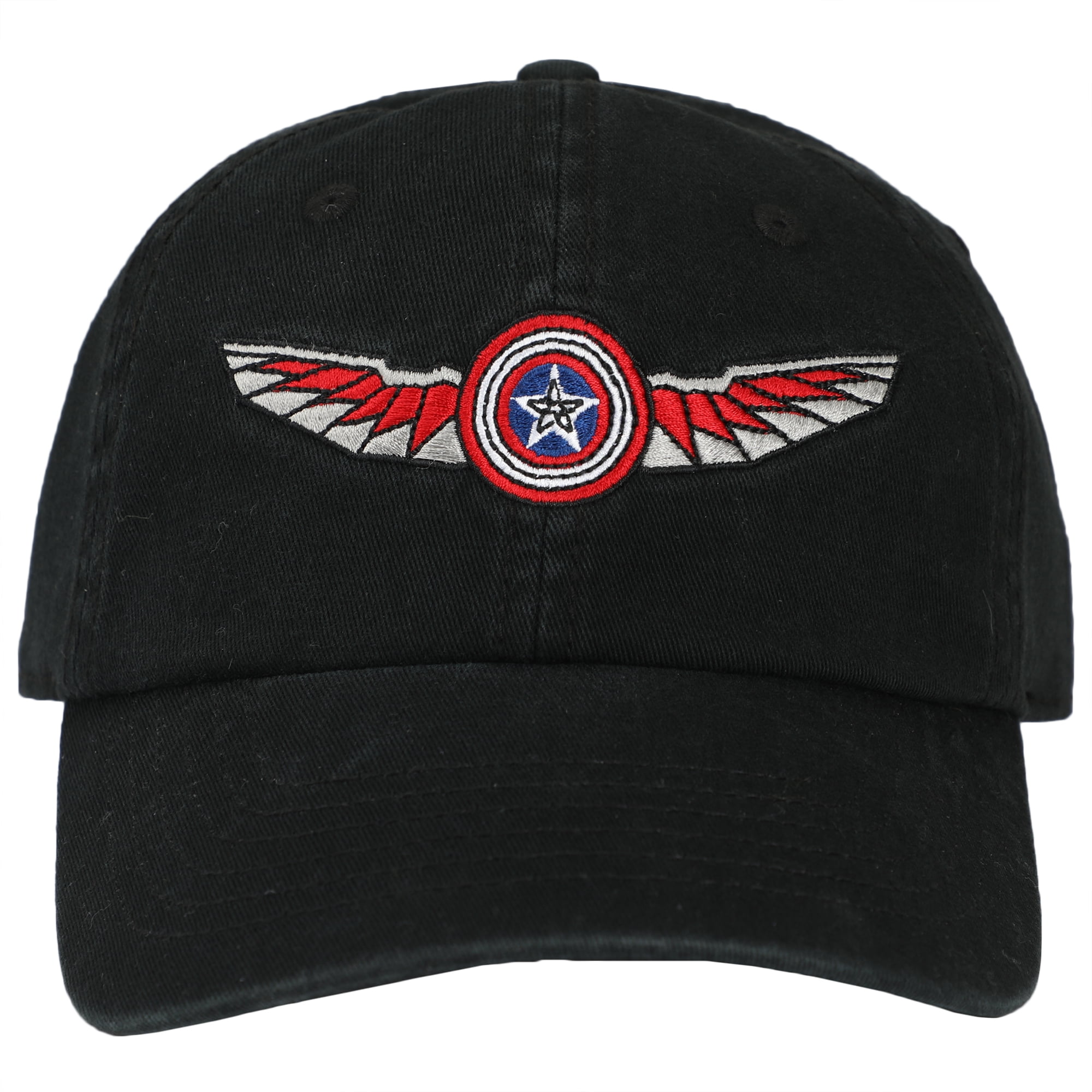 The Falcon and The Winter Soldier Shield and Wings Embroidered Dad Hat ...