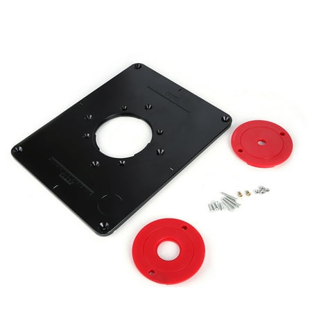 Routers Router Table Saw Insert Base Plate Kit Black And Red Router ...