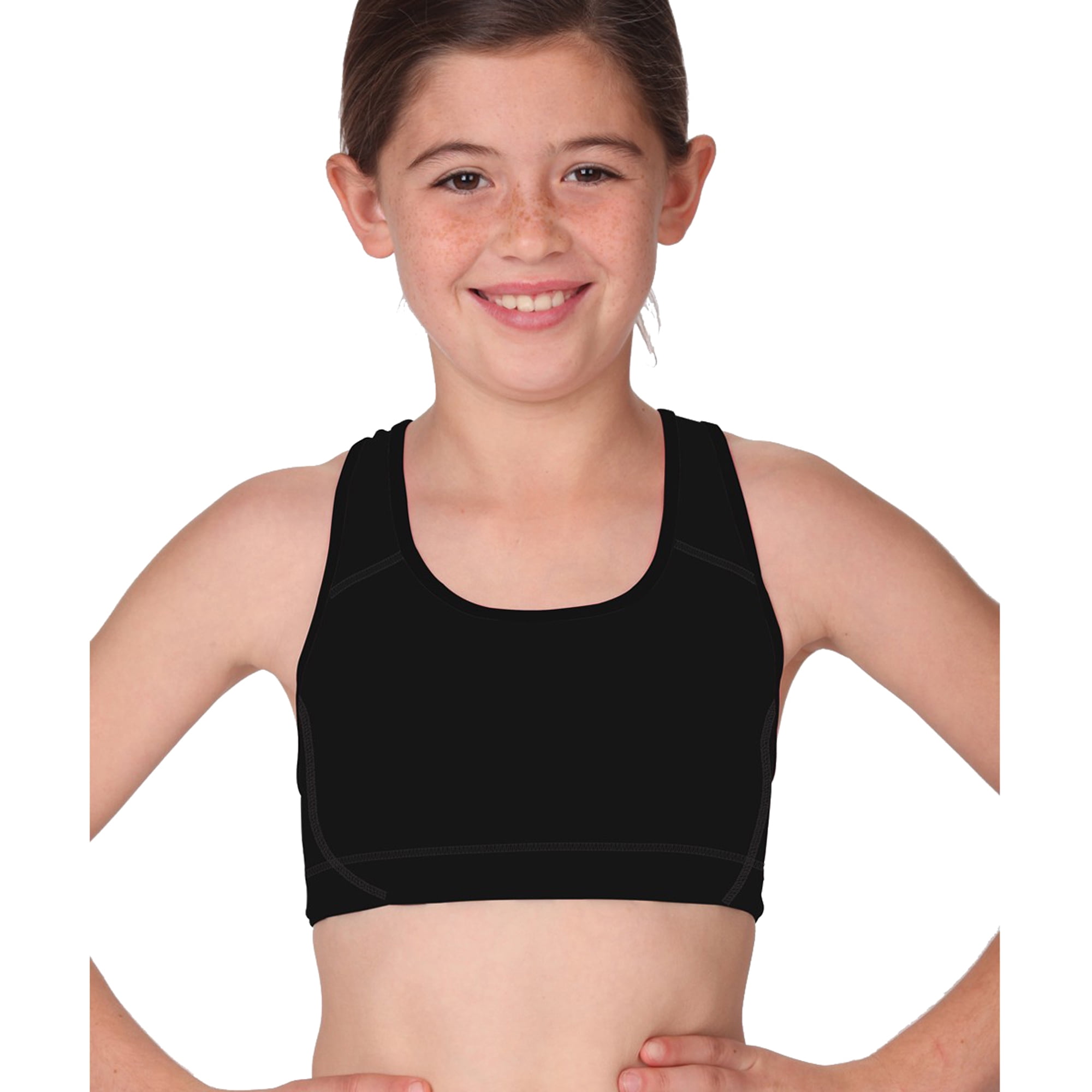 Soffe Girl's Racerback Sports Breathable Bra - Walmart.com