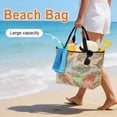 Brown Tree Branches Beach Bag for Women, Large Breathable Mesh Beach ...