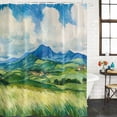 54x78 Inch Shower Curtain Decorative Mountain Bathtub Bath Curtains ...