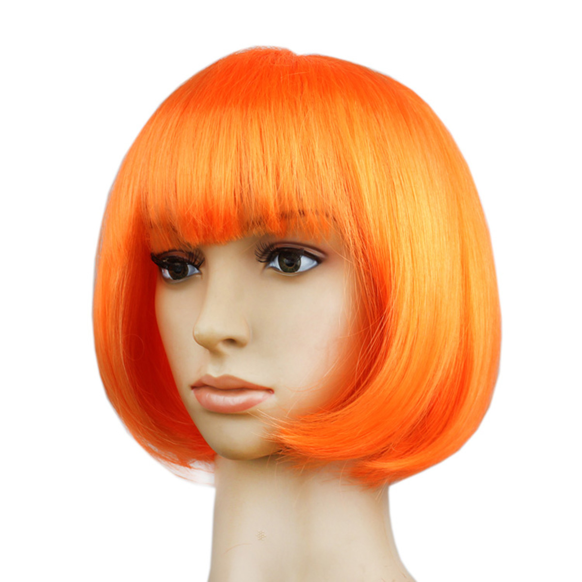 Buy NUOLUX Cosplay Short Straight Bob Wigs with Bangs for Costume Ball ...