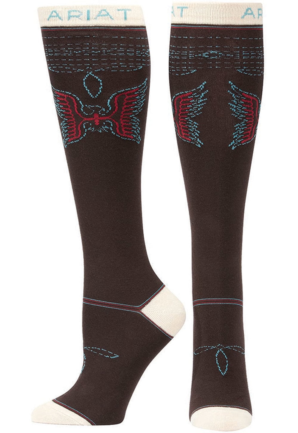 Ariat Accessories Women's Nellie Knee High Socks BROWN OS - Walmart.com