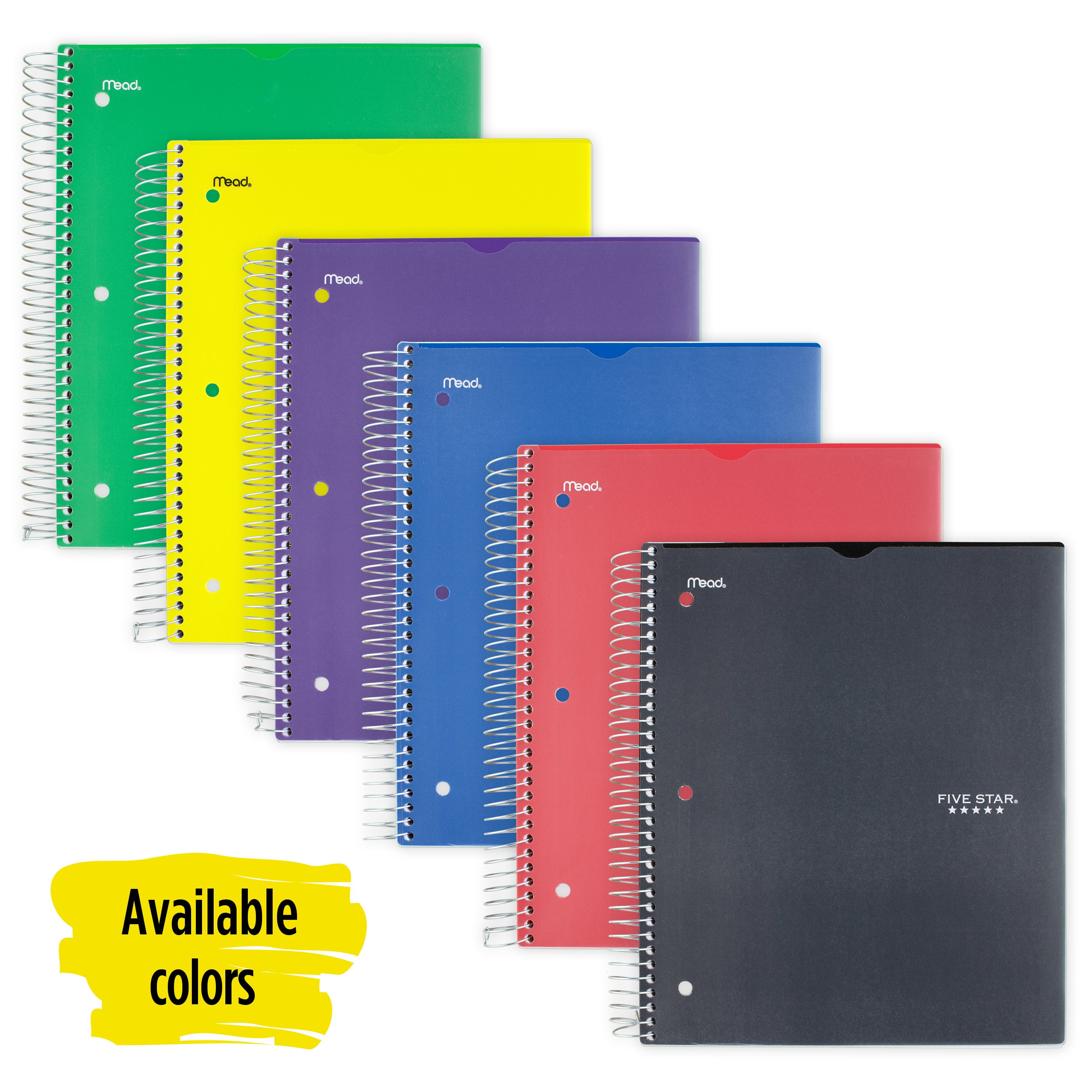 Five Star Customizable 5 Subject College Ruled Notebook Color May Vary Five Star Customizable 5 Subject College Ruled Notebook Color May Vary