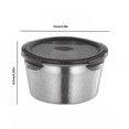 Food Storage Containers,Round Grade Stainless Japanese Fresh Keeping Box - Walmart.com