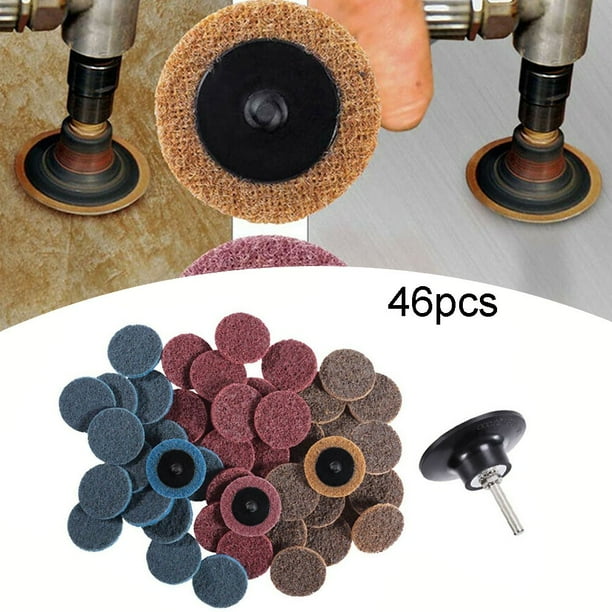 46PCS Sanding Disc 2 Inch Rust&Paint Removal Discs with 1/4 Inch Holder ...