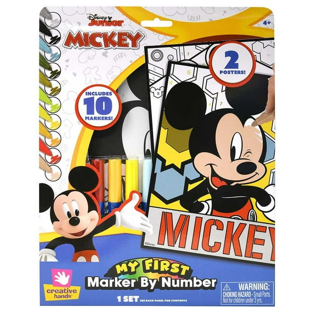 Mickey My First Marker by Number in Envelope- 2 posters, 10 markers ...