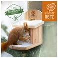 Wildlife Heart Squirrel Feeding House | Weatherproof | Solid Wood ...