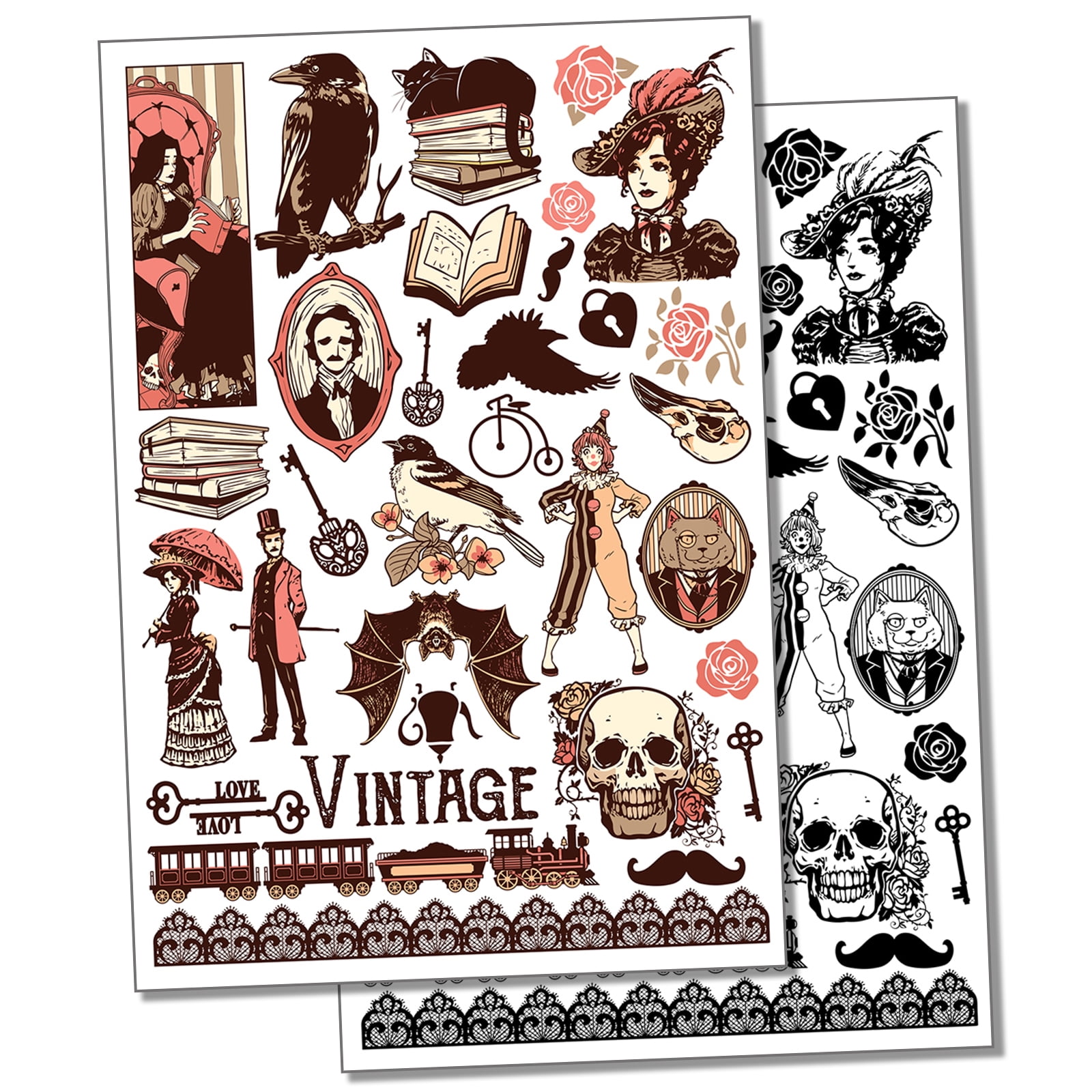 Victorian Tattoo Flash