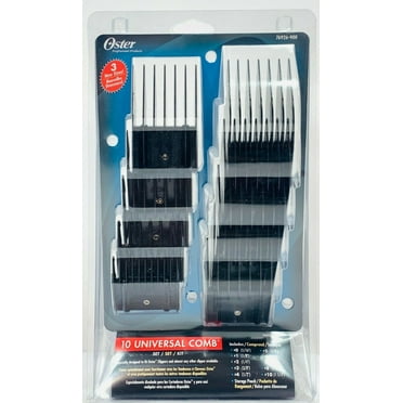 Oster Universal Hair Clipper Comb Set with 10 Piece Attachments ...