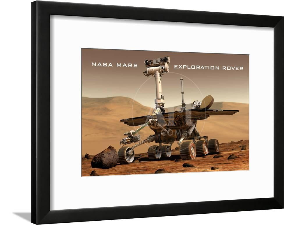 NASA Mars Exploration Rover Sprit Opportunity Photo, Framed Art Print ...