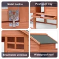 Pefilos 48" Outdoors Wood Chicken Coops, Hen Nest for Indoor Bunny Hutch Rabbit Cage Guinea Pig ...