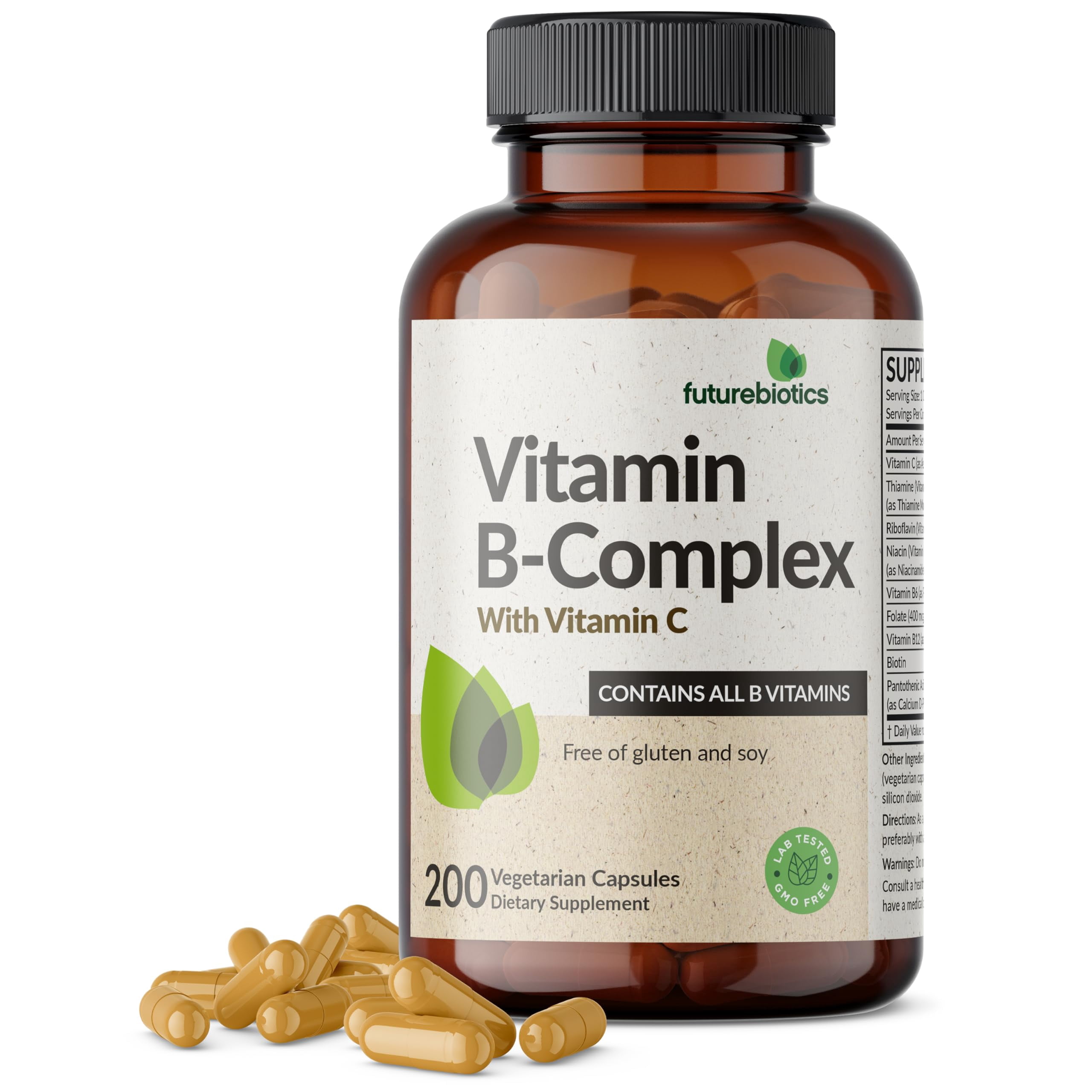 Complementa el complejo de vitamina B de Futurebiotics con vitamina C ...