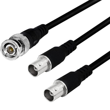 Bnc 1 To 2 Connector Cord Splitter Wire - 50cm/1.6ft 1 In 2 Out Coaxial Line - Walmart.ca