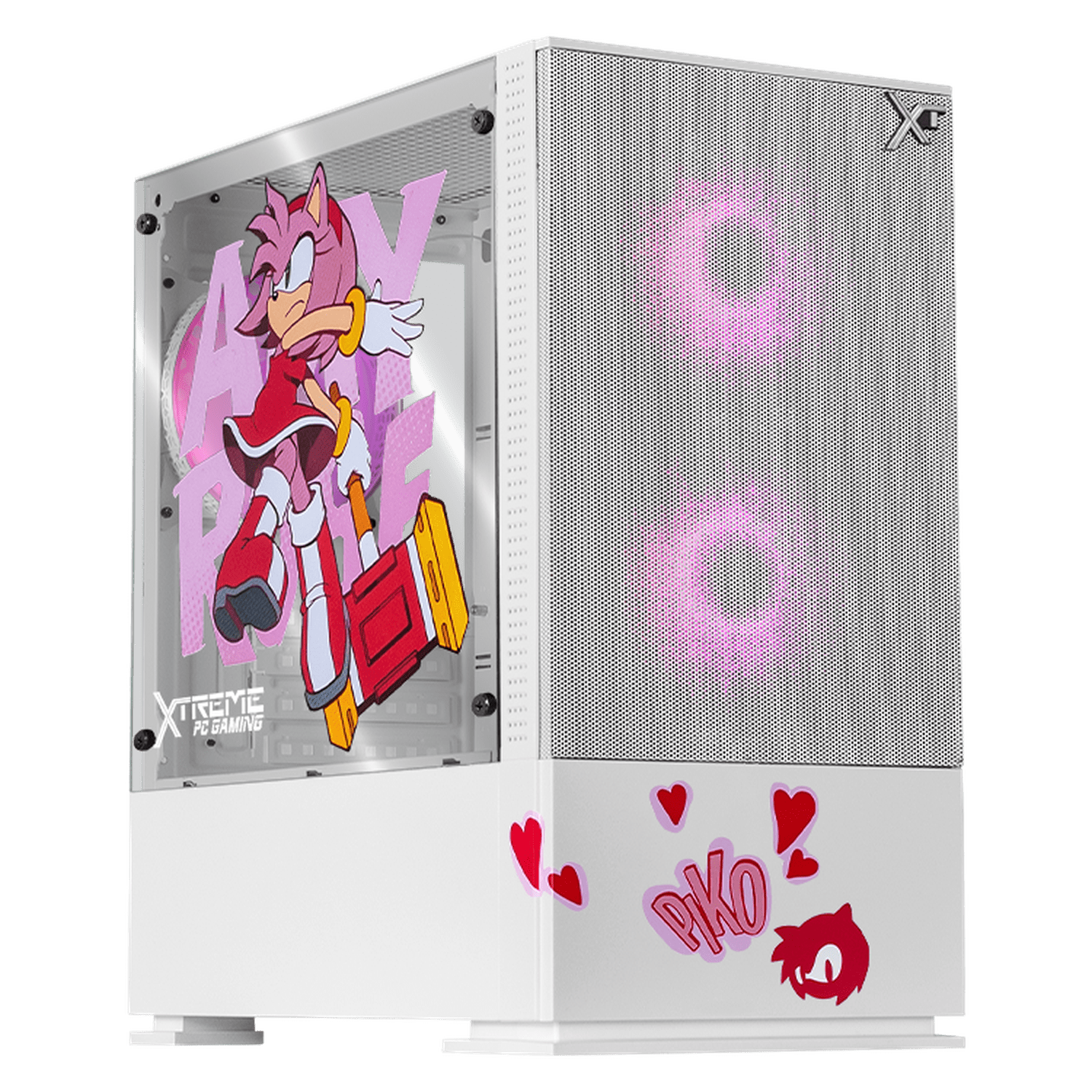 Gabinete XTREME PC GAMING Sonic Amy Comic Edition Mini Torre 3 Fan ARGB ...