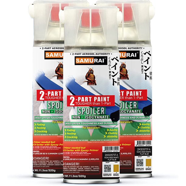 Samurai 2-Part Spray Paint for Car Spoiler - NISO (Non-Isocyanate ...