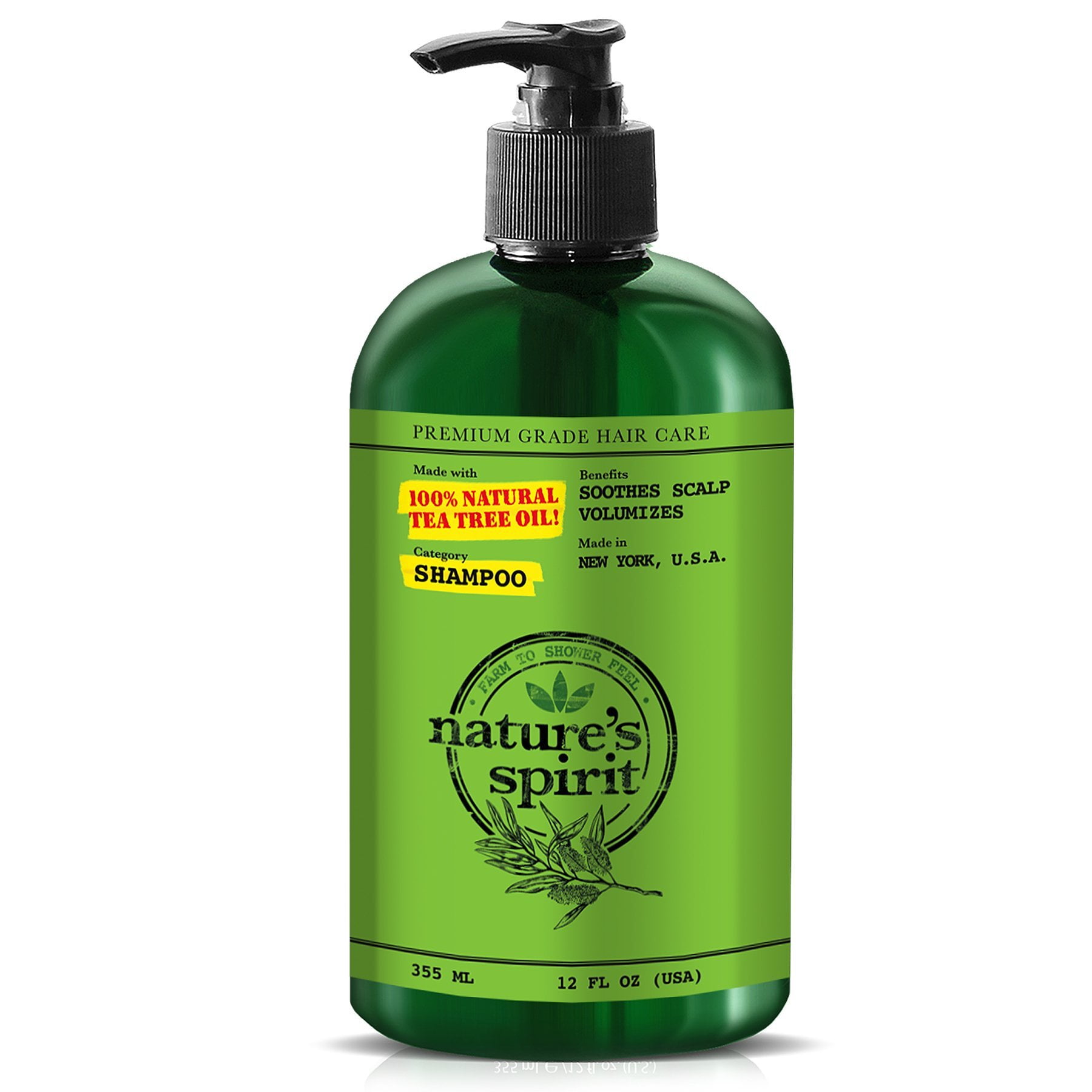 Nature's Spirit Tea Tree Shampoo 12 oz. - Walmart.com